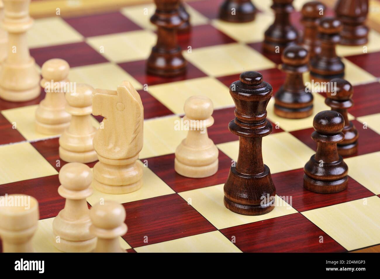 Detailed photo of the chess board game Stock Photo - Alamy