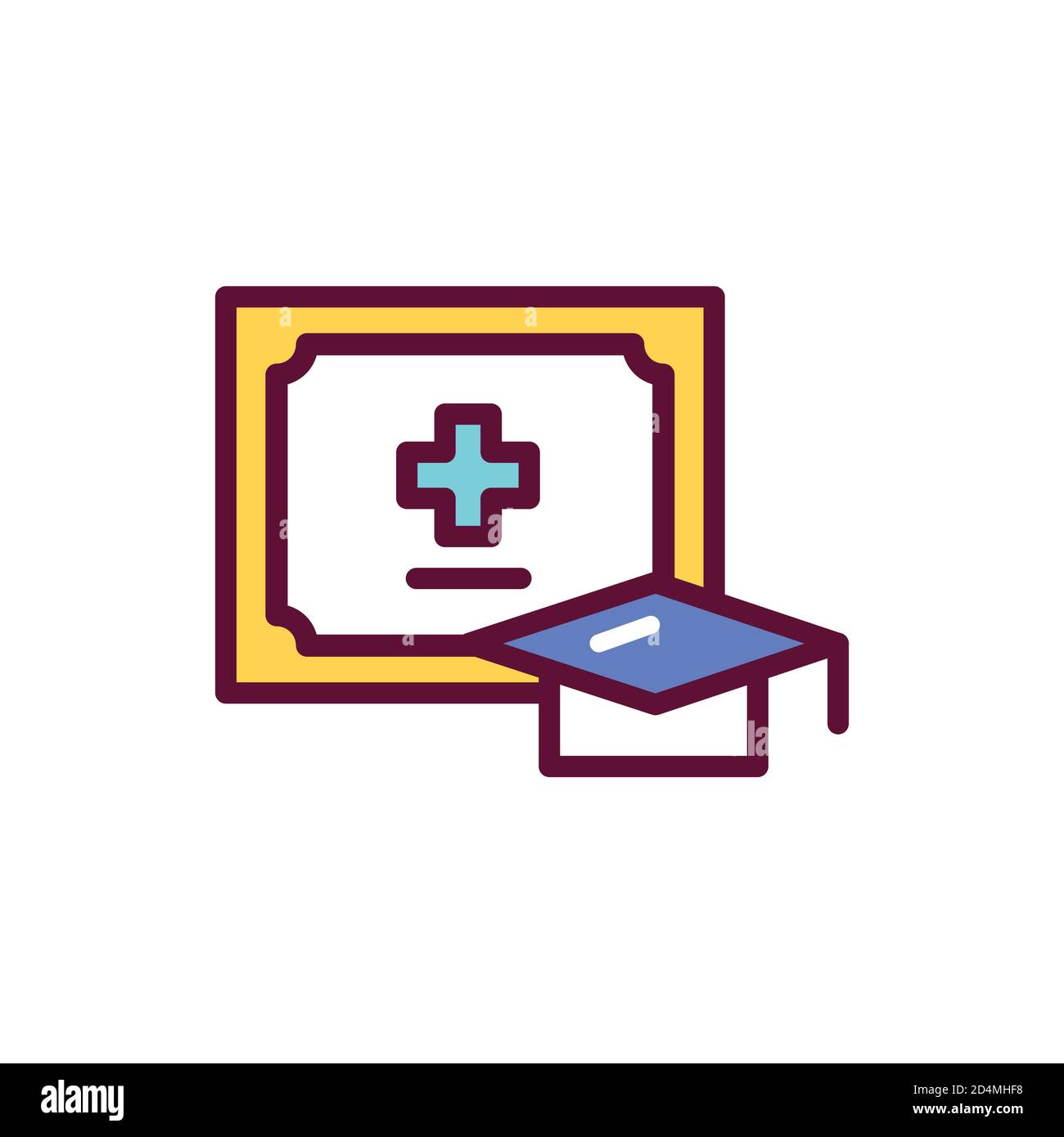 Cooking courses color line icon. Vector illustration Stock Vector Image ...