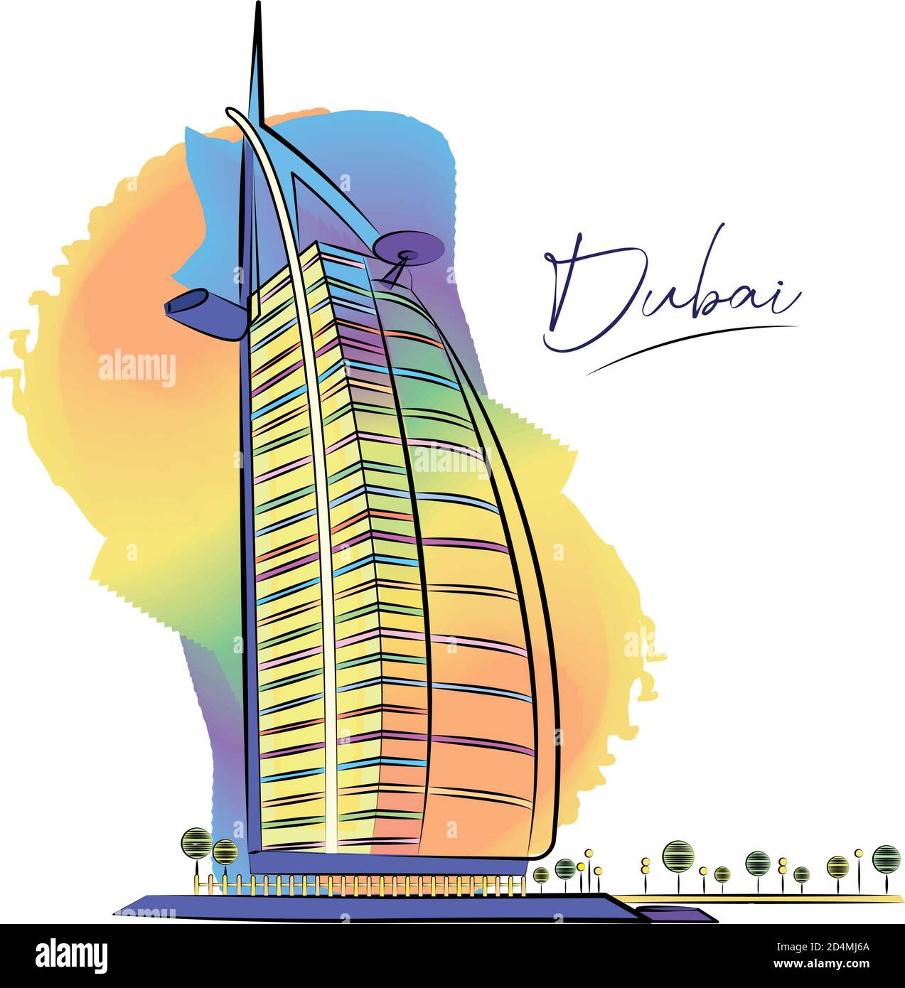 Dubai art Stock Vector Images - Alamy
