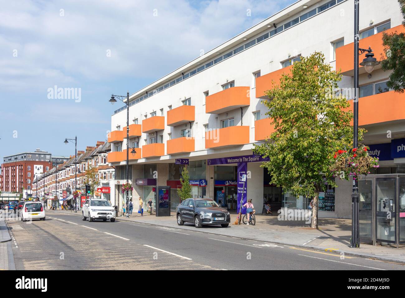 Entrance to The Square, Woodcote Road, Wallington, London Borough of ...