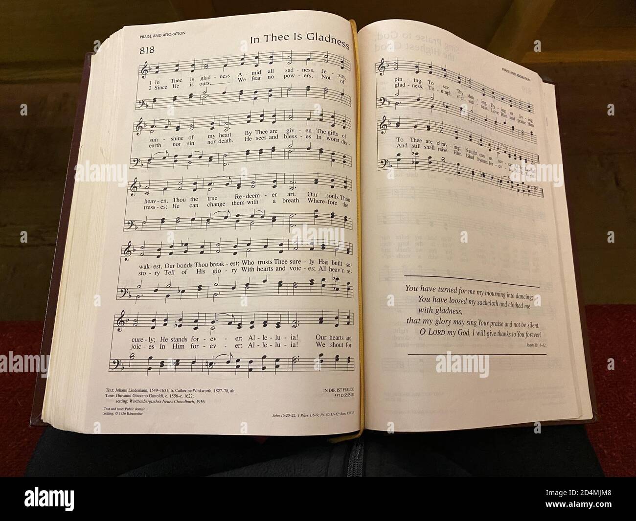 Celebration hymnal hi-res stock photography and images - Alamy