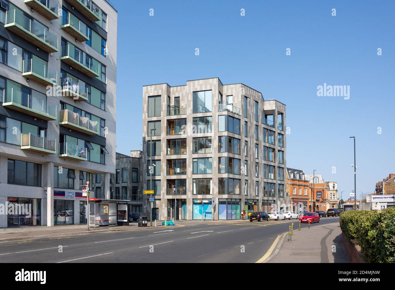 Morden city and road hi-res stock photography and images - Alamy