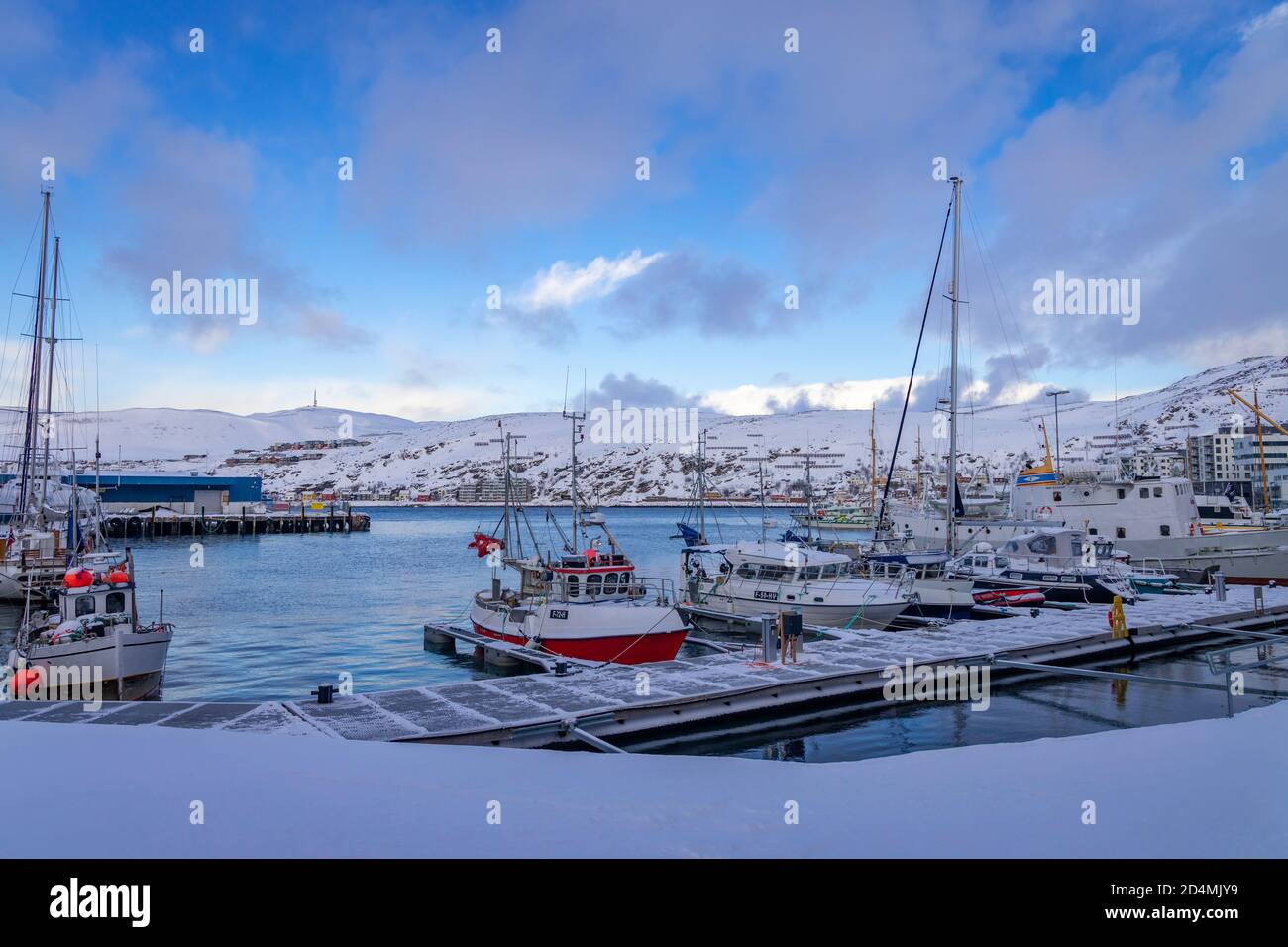 In the town Hammerfest the most northerly town in North Norway and the ...