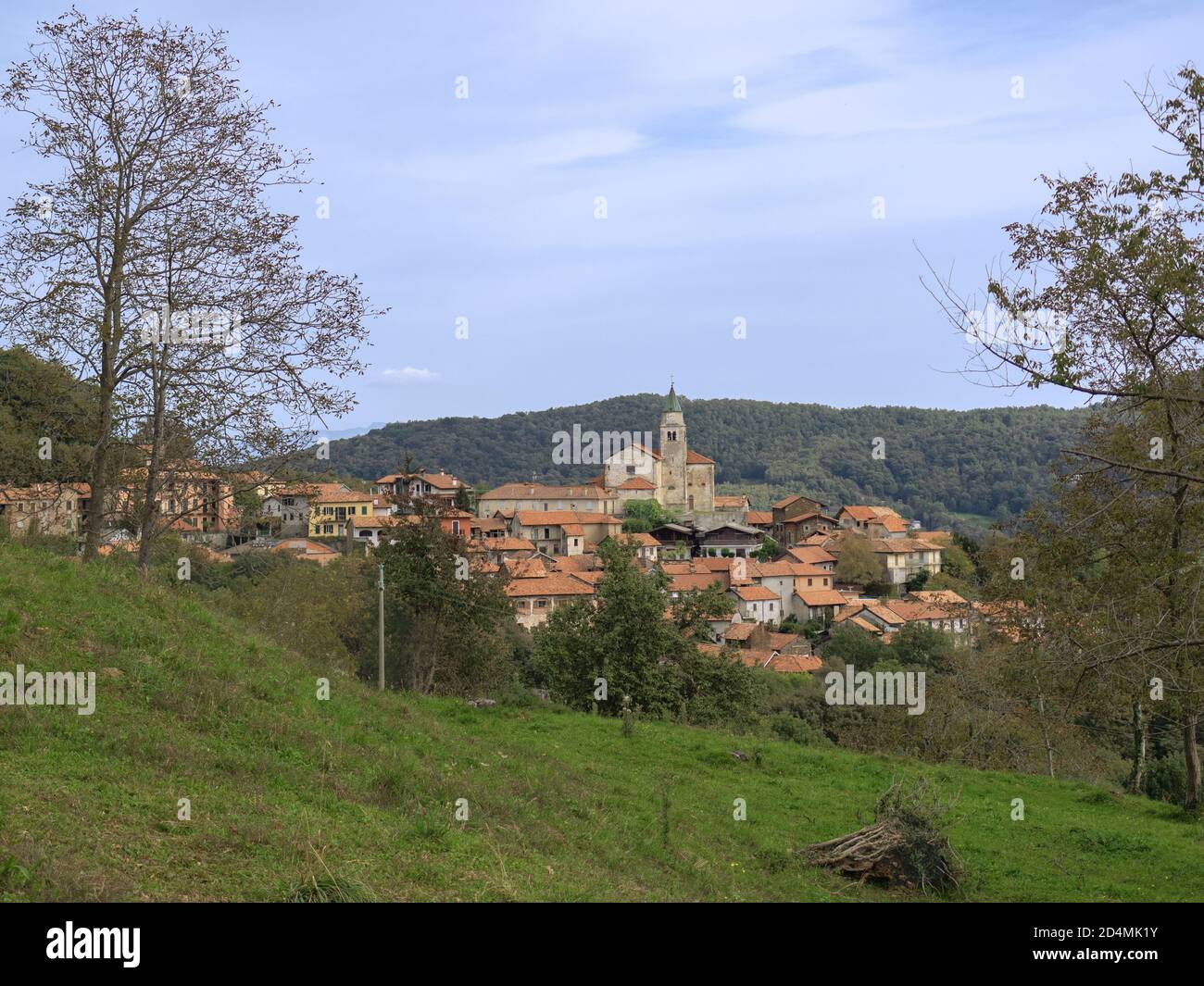 Stunning natural landscape of ancient village on the top of the ...