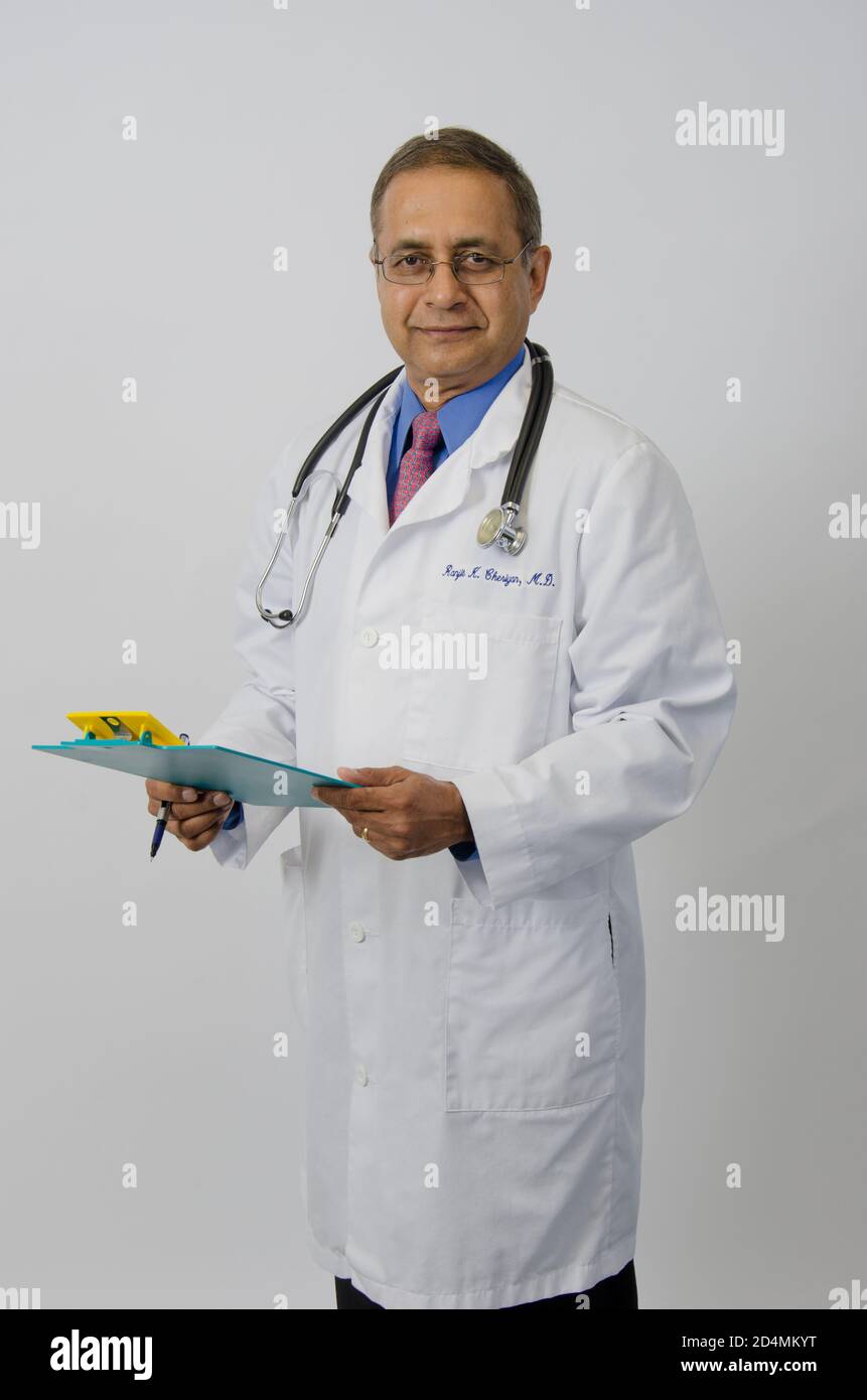 Doctor poses for photos Stock Photo - Alamy
