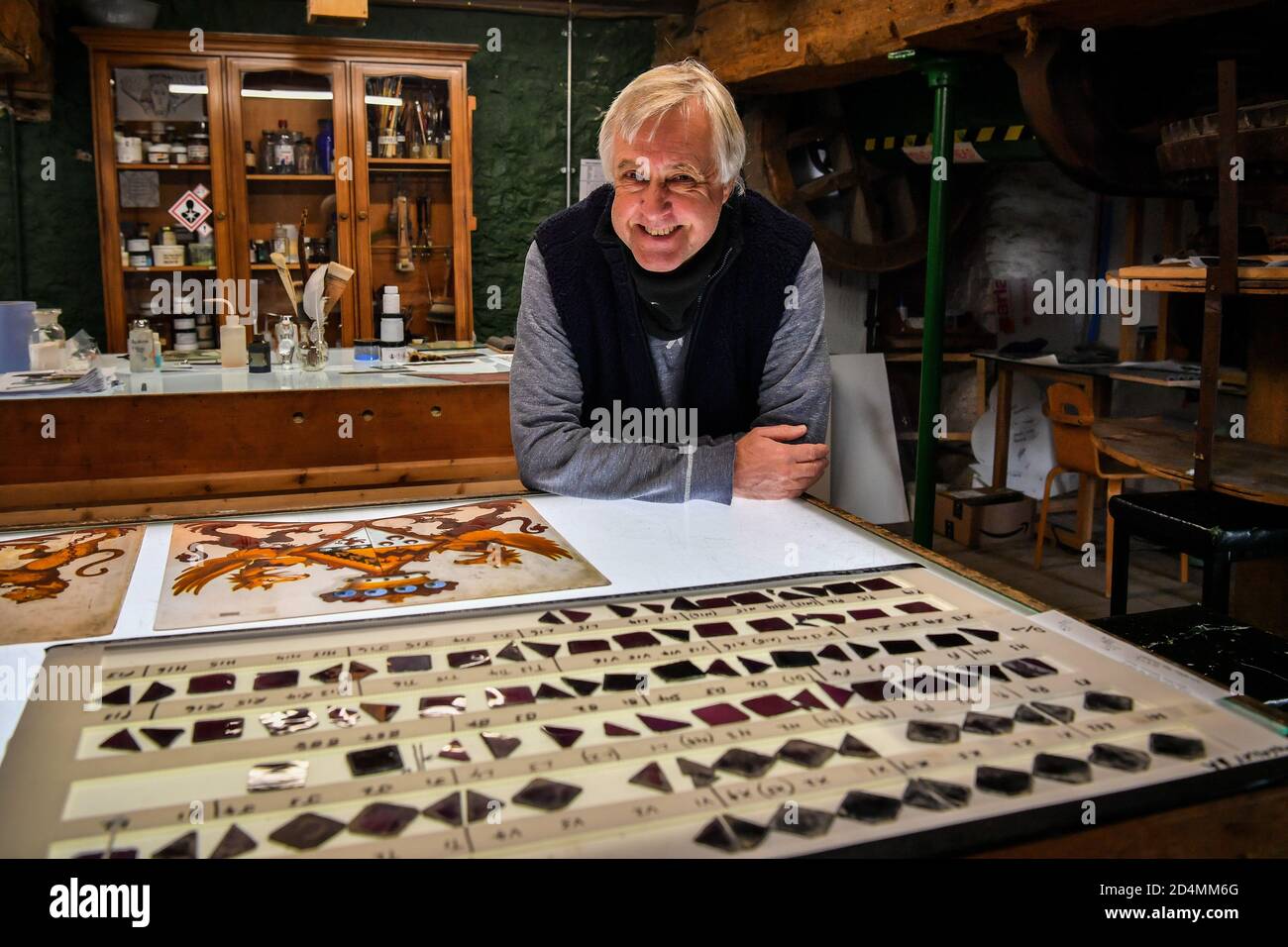 Mr Stephen Clare, founder of Holy Well Glass, which employs 18 people ...