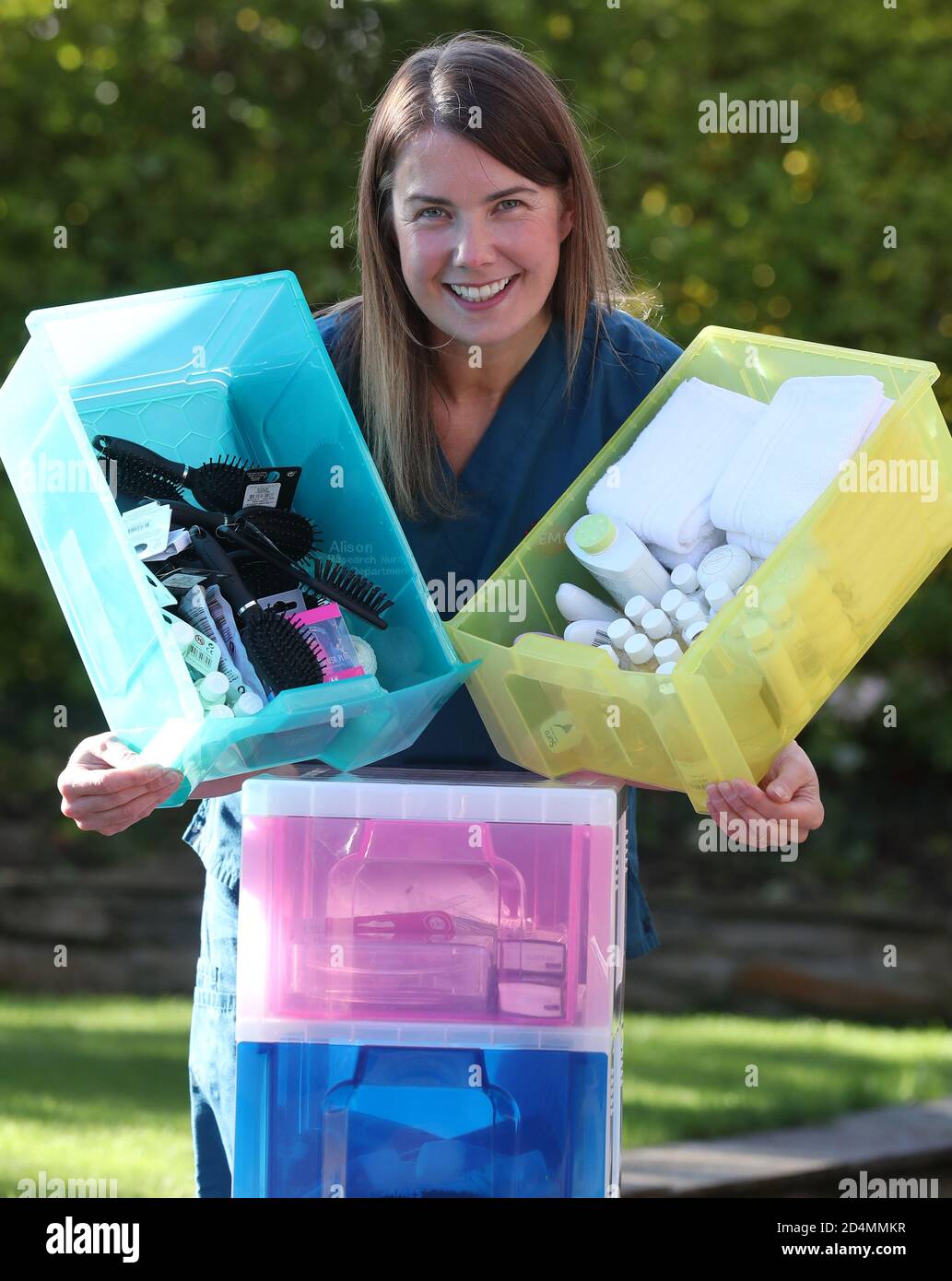 Photographed with one of her rainbow boxes hi-res stock photography and ...