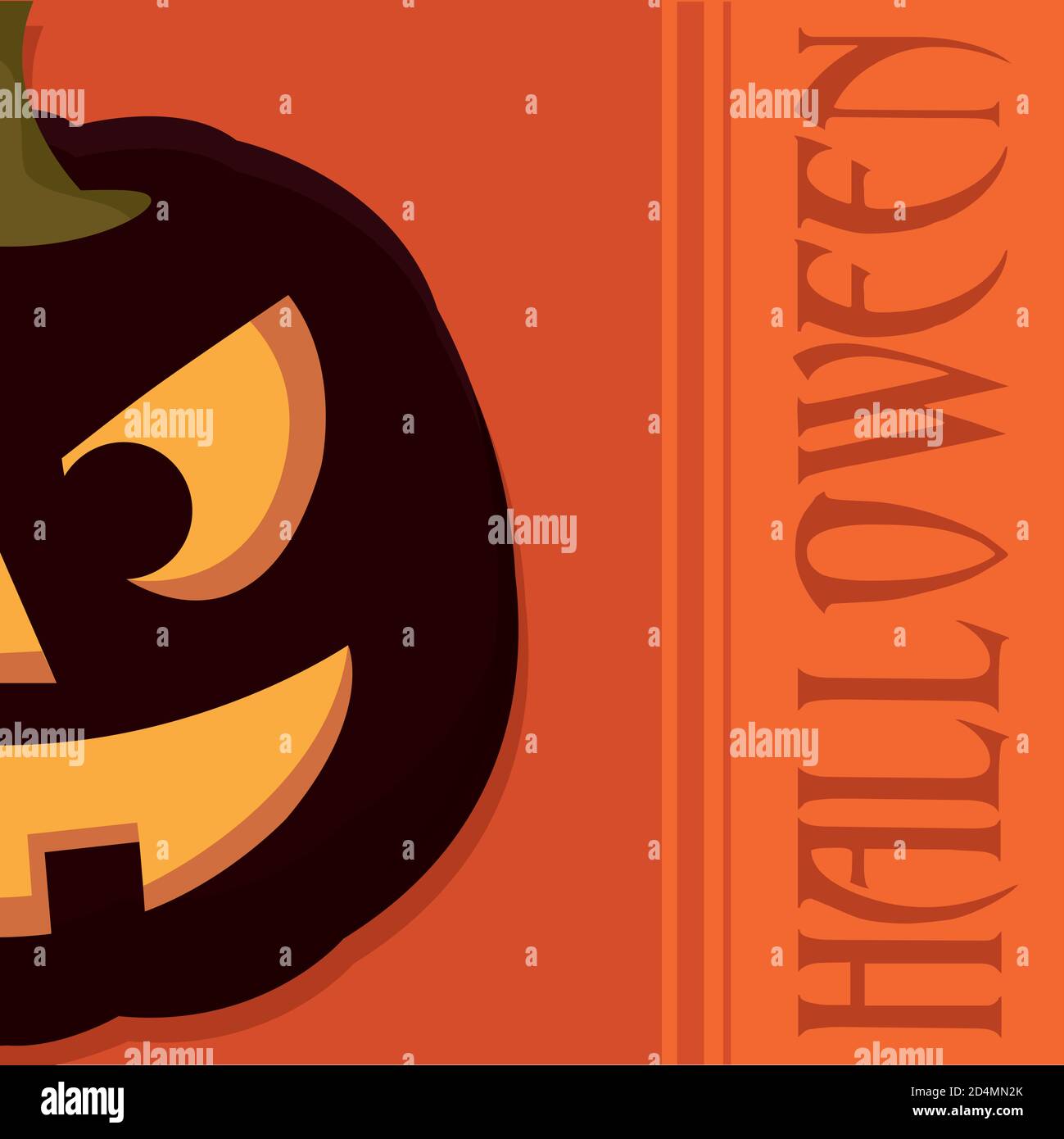Isolated pumpkin scary halloween holiday october banner- Vector Stock ...