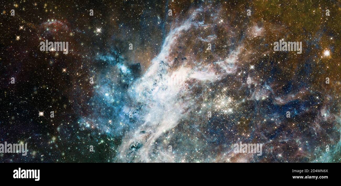 Outer space. Elements of this image furnished by NASA Stock Photo - Alamy