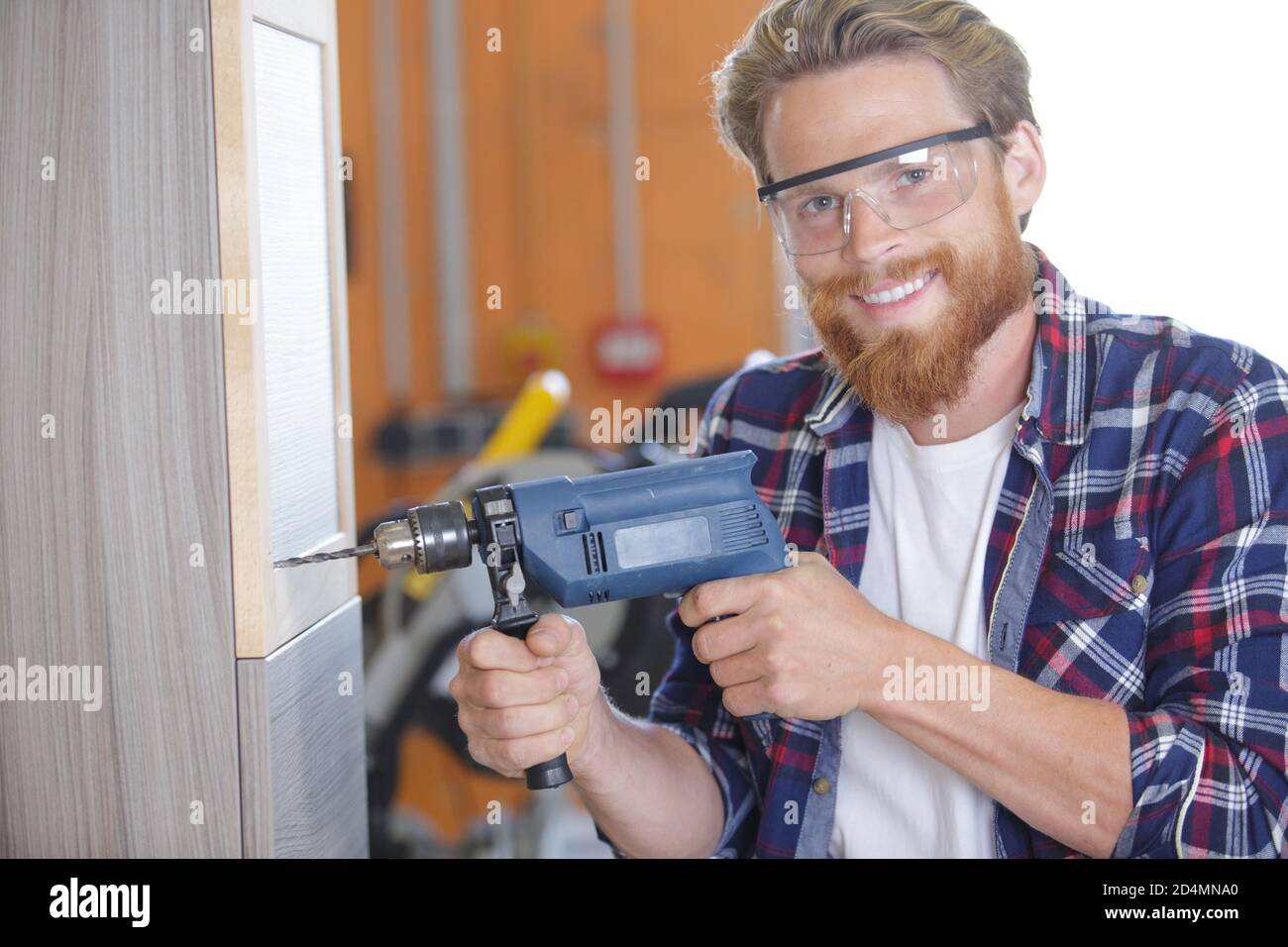 the process of treating wood in factory Stock Photo - Alamy