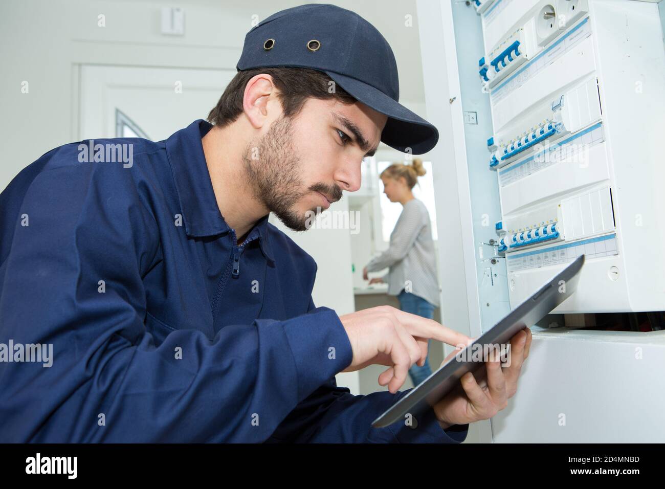 Checking electricity consumption hi-res stock photography and images ...