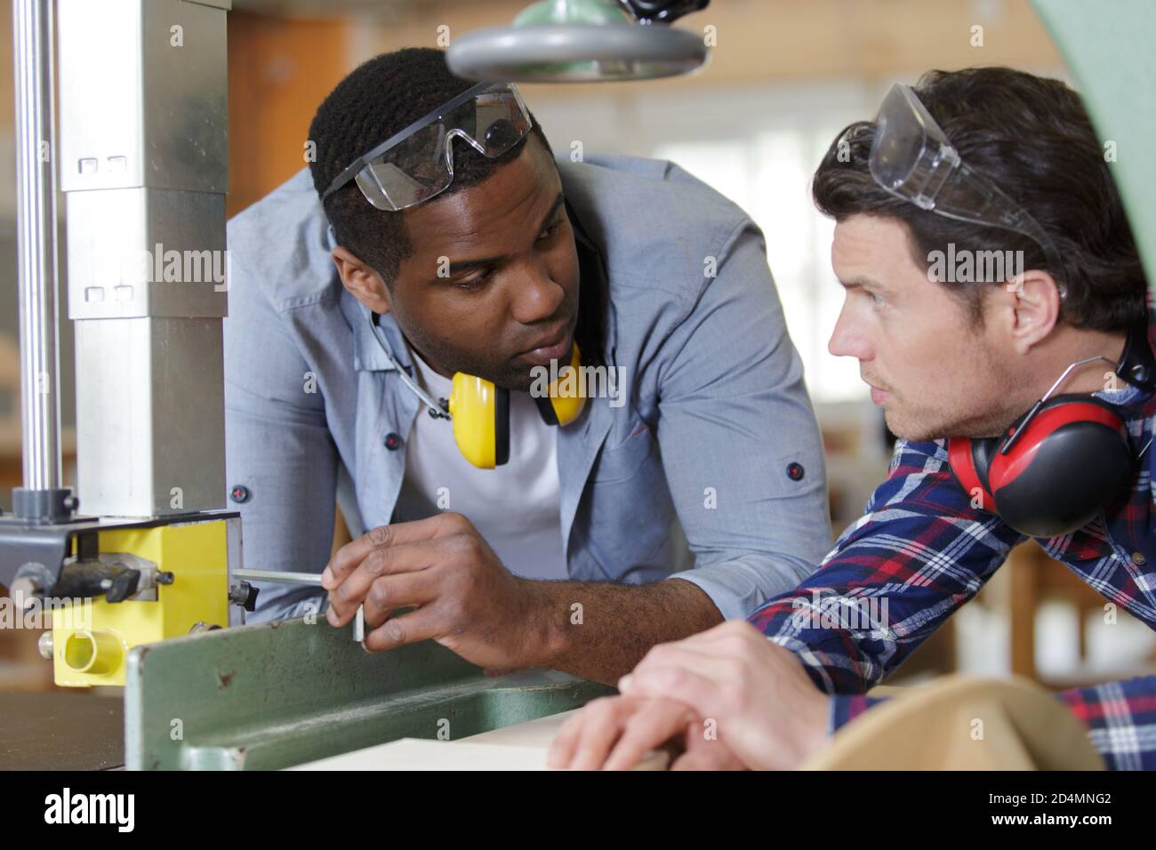 two men in a workshop Stock Photo - Alamy