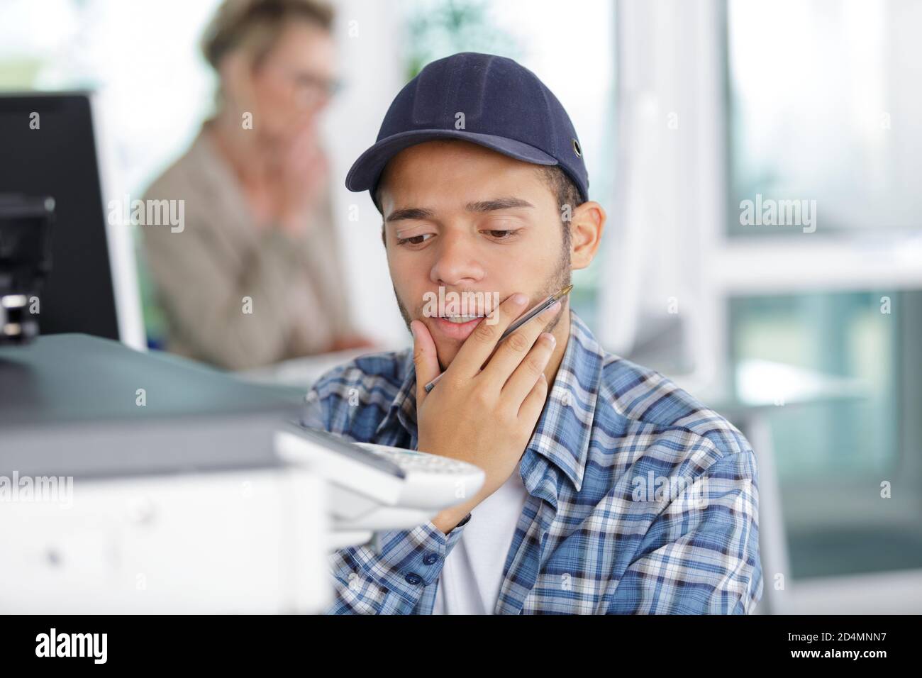 Print technician plotter hi-res stock photography and images - Alamy