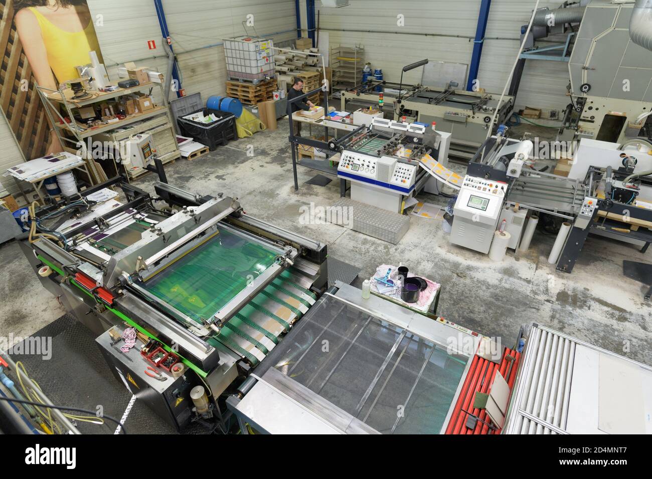 View of newspaper production and printing process Stock Photo - Alamy