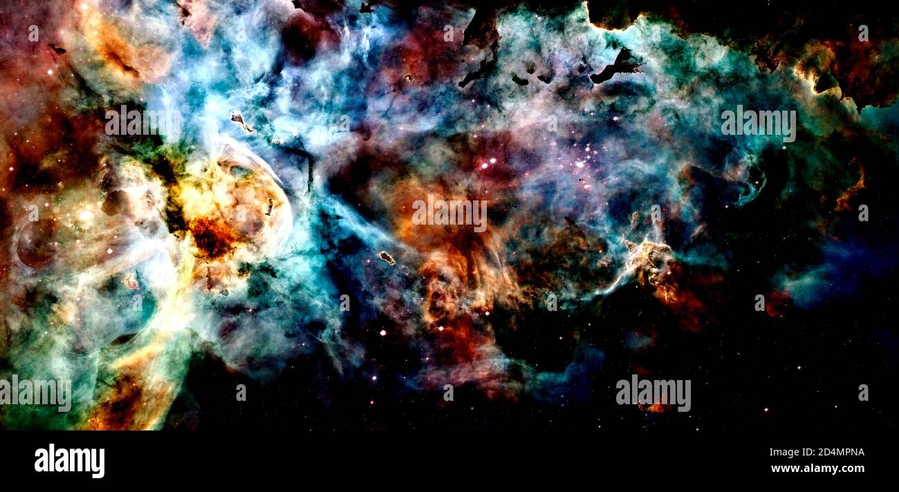 Outer space. Elements of this image furnished by NASA Stock Photo - Alamy