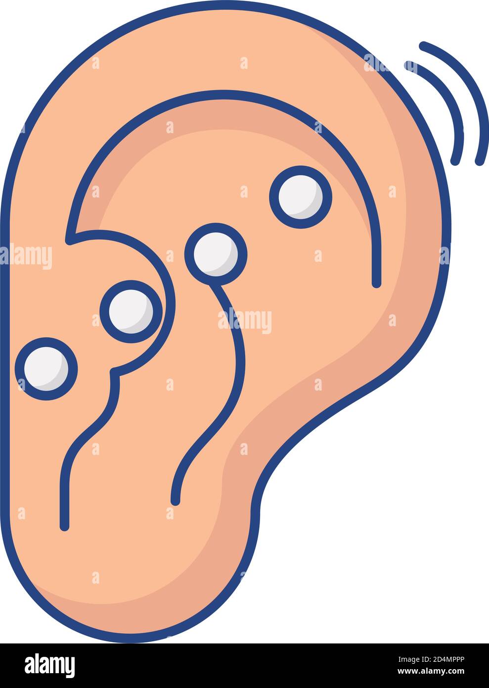 Ear Sound Waves Clipart