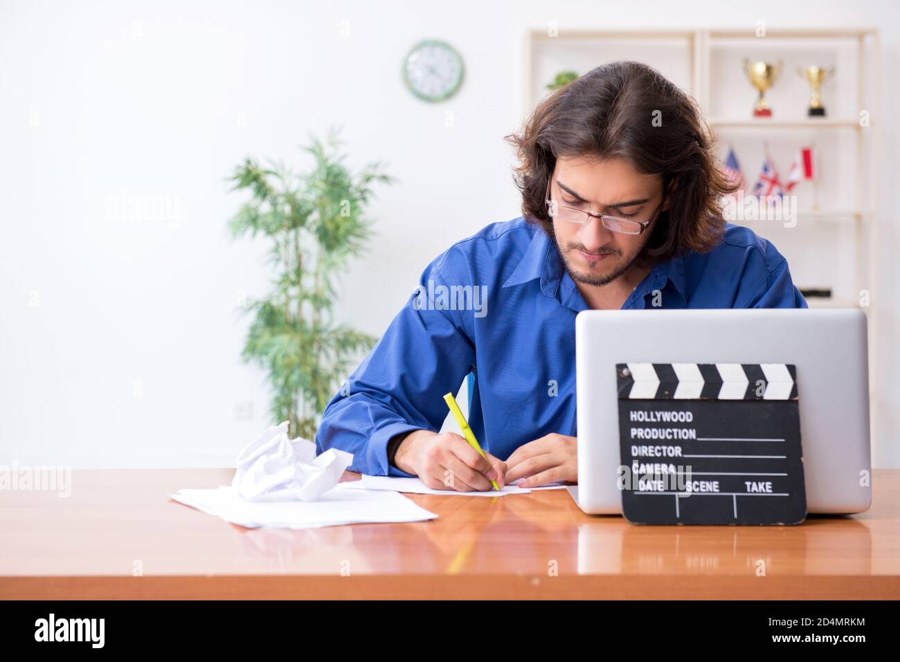Professional film director script working hi-res stock photography and ...