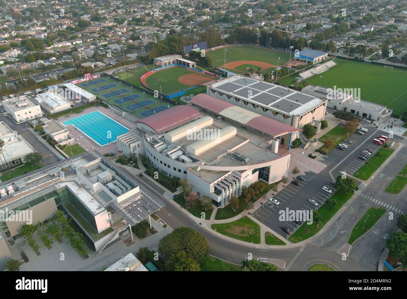 Los Angeles, Untied States. 08th Oct, 2020. A general view of the Burns ...