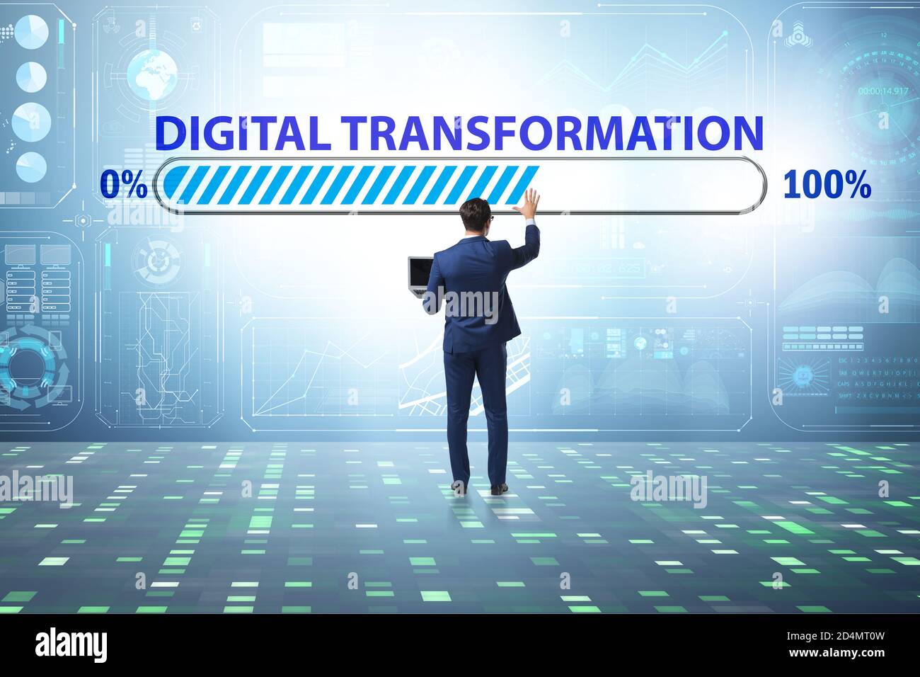 Digital transformation and the digitalization concept Stock Photo - Alamy