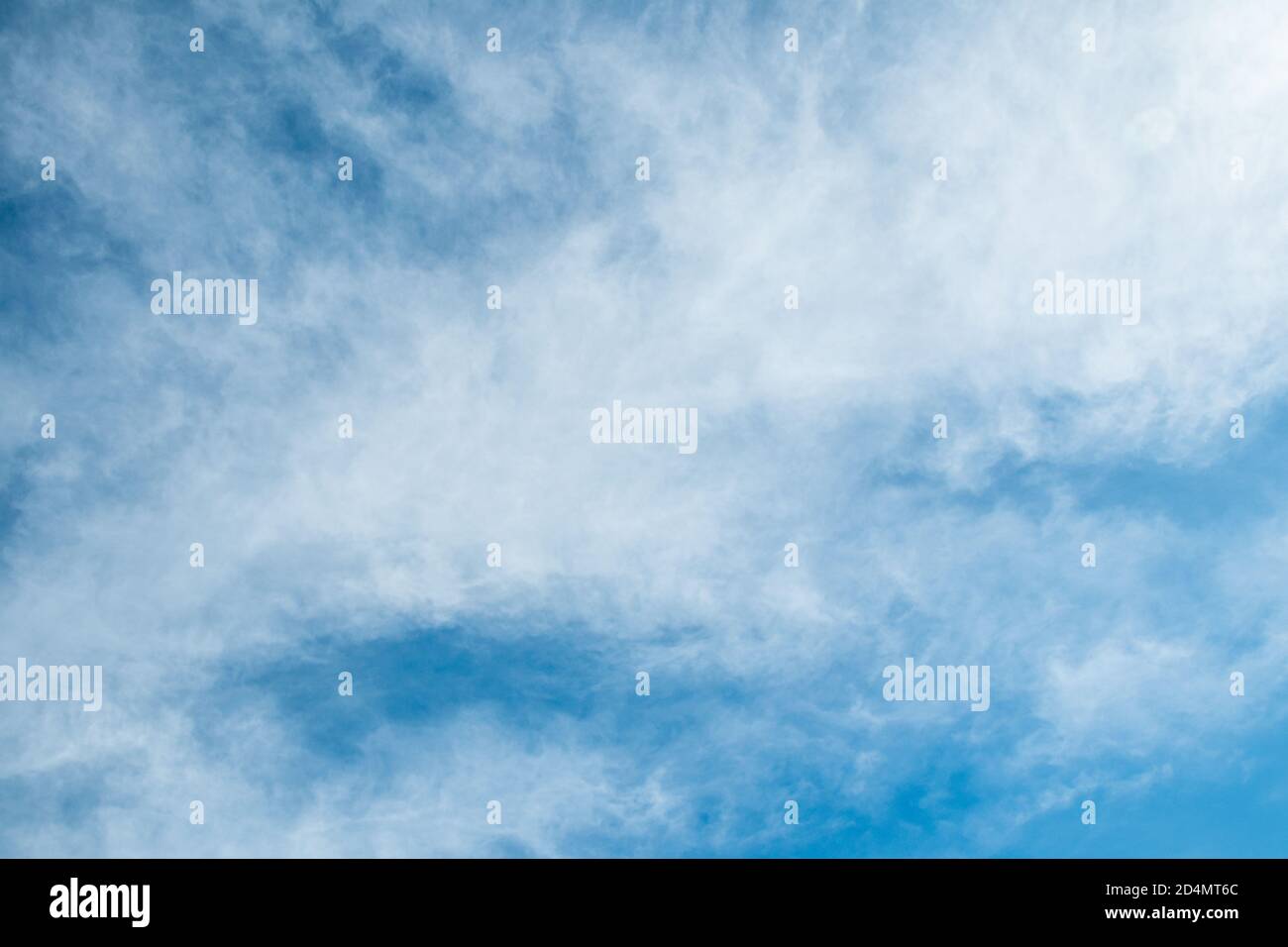 Bright blue sky with faint clouds-perfect for wallpapers Stock Photo ...