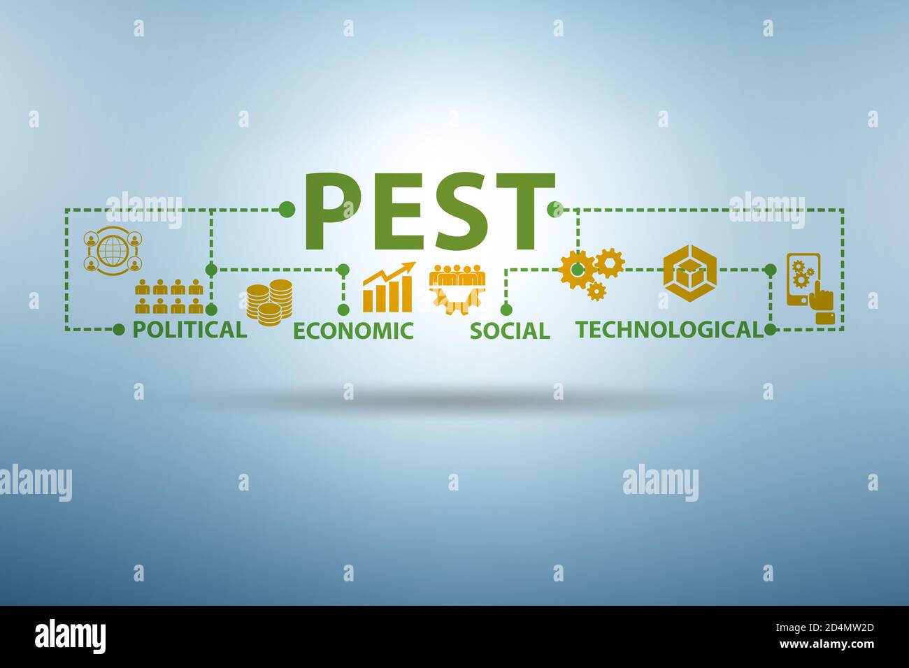 PEST analysis concept in the business illustration Stock Photo - Alamy