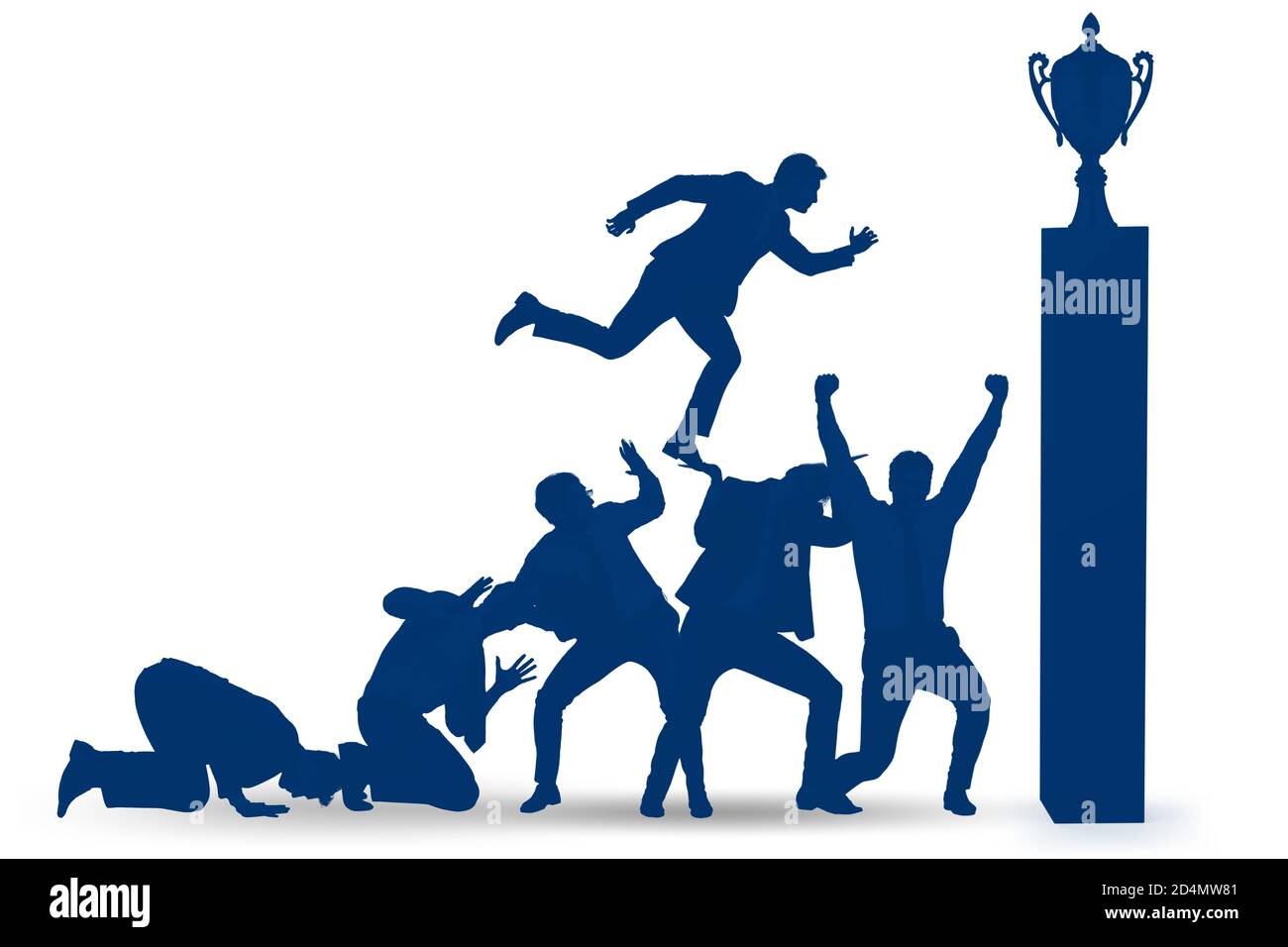 Career progression concept with businessman climbing the stairs Stock ...