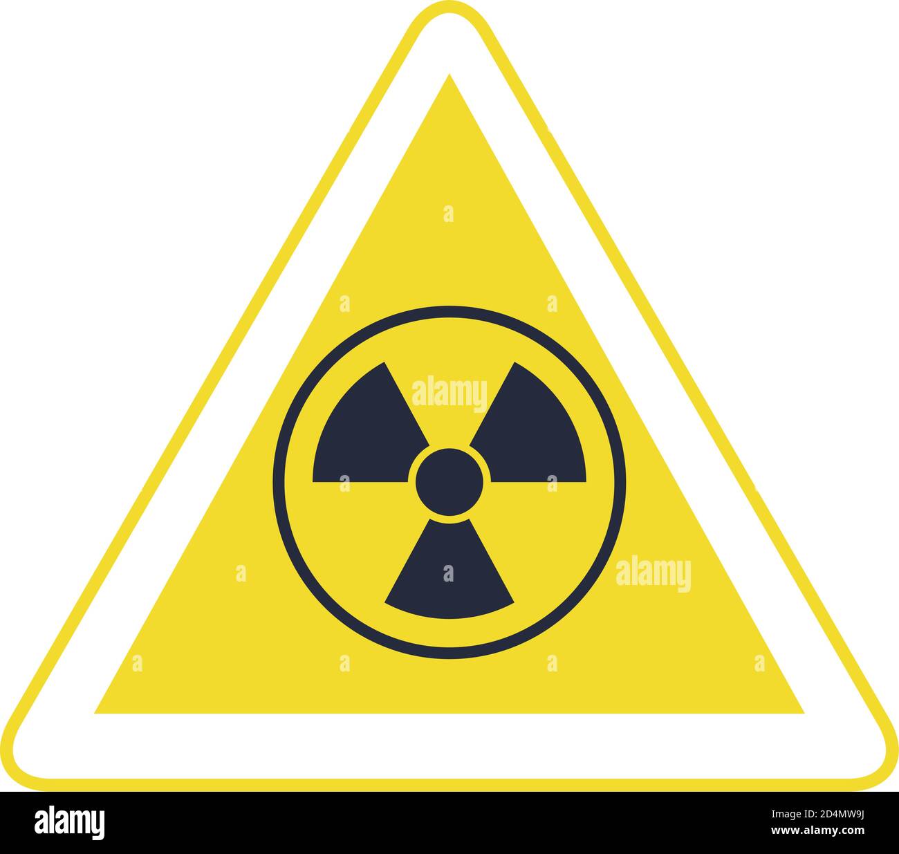 nuclear triangle signal caution icon vector illustration design Stock ...