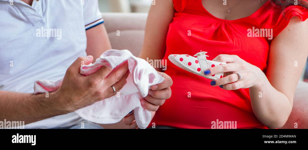 The young couple family expecting a baby Stock Photo - Alamy