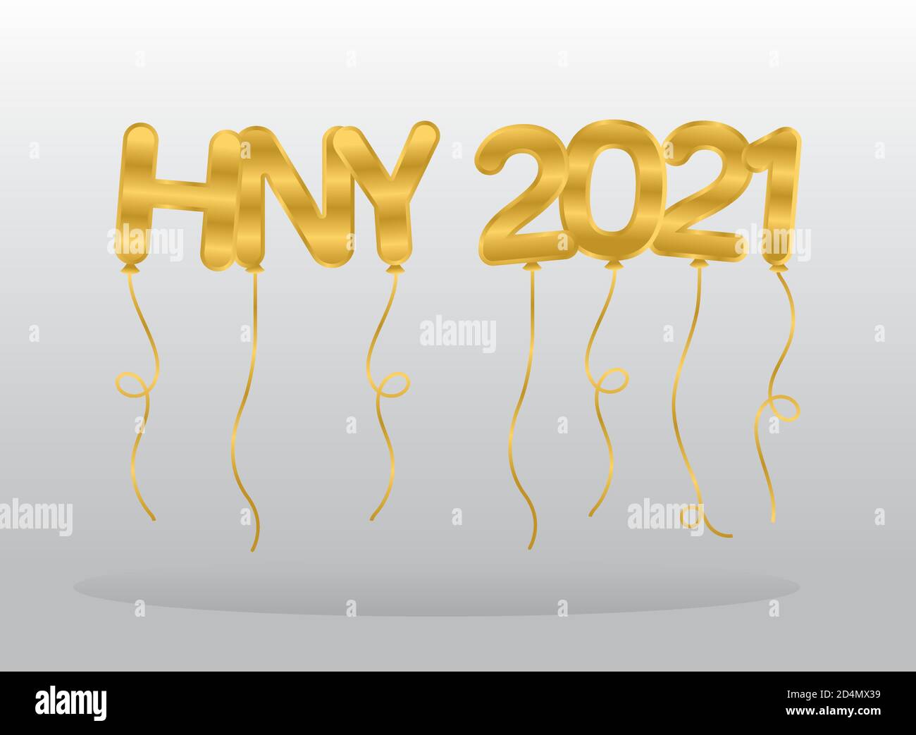 Happy new year 2021 balloons design, Welcome celebrate and greeting ...