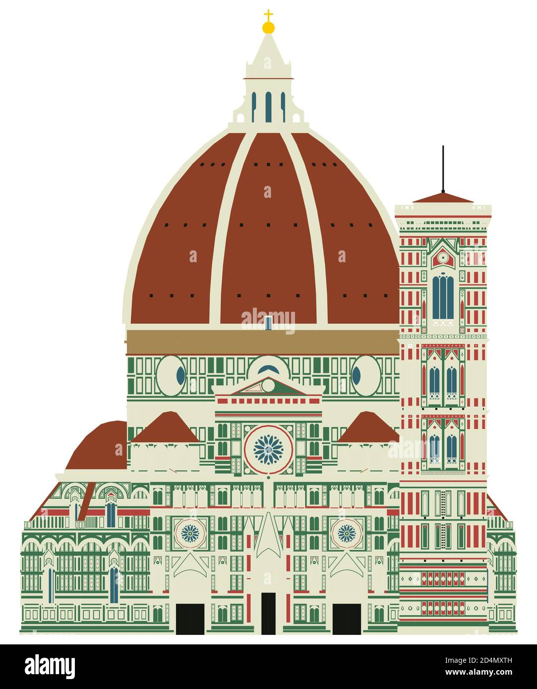 Cathedral santa maria old Cut Out Stock Images & Pictures - Alamy