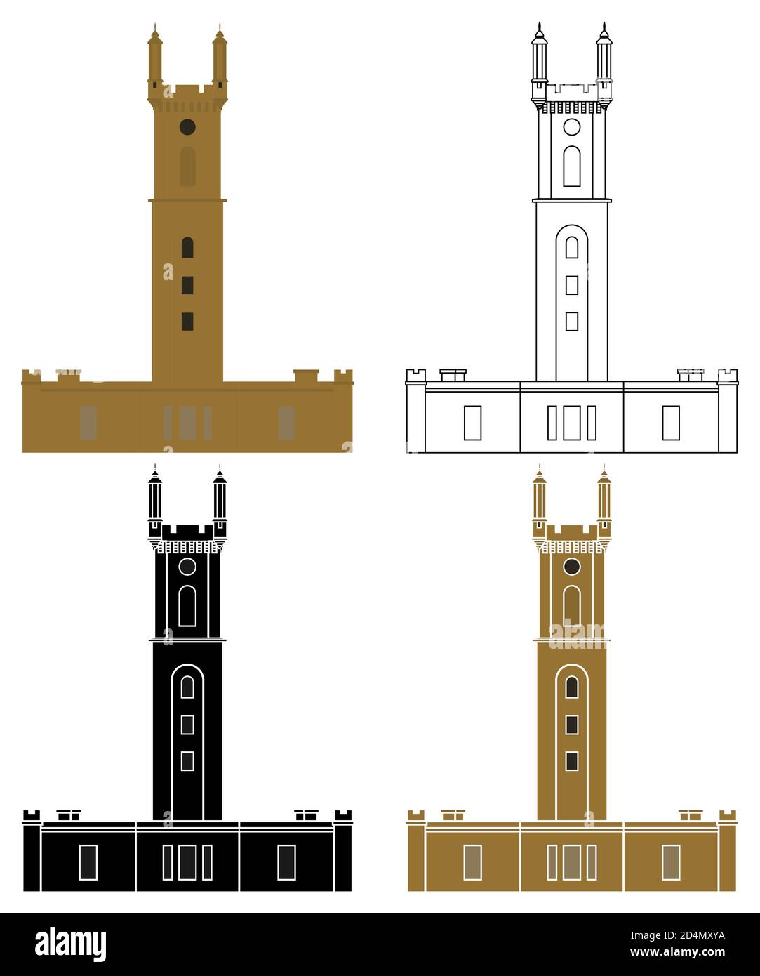 Architecture drawing scotland Stock Vector Images - Alamy