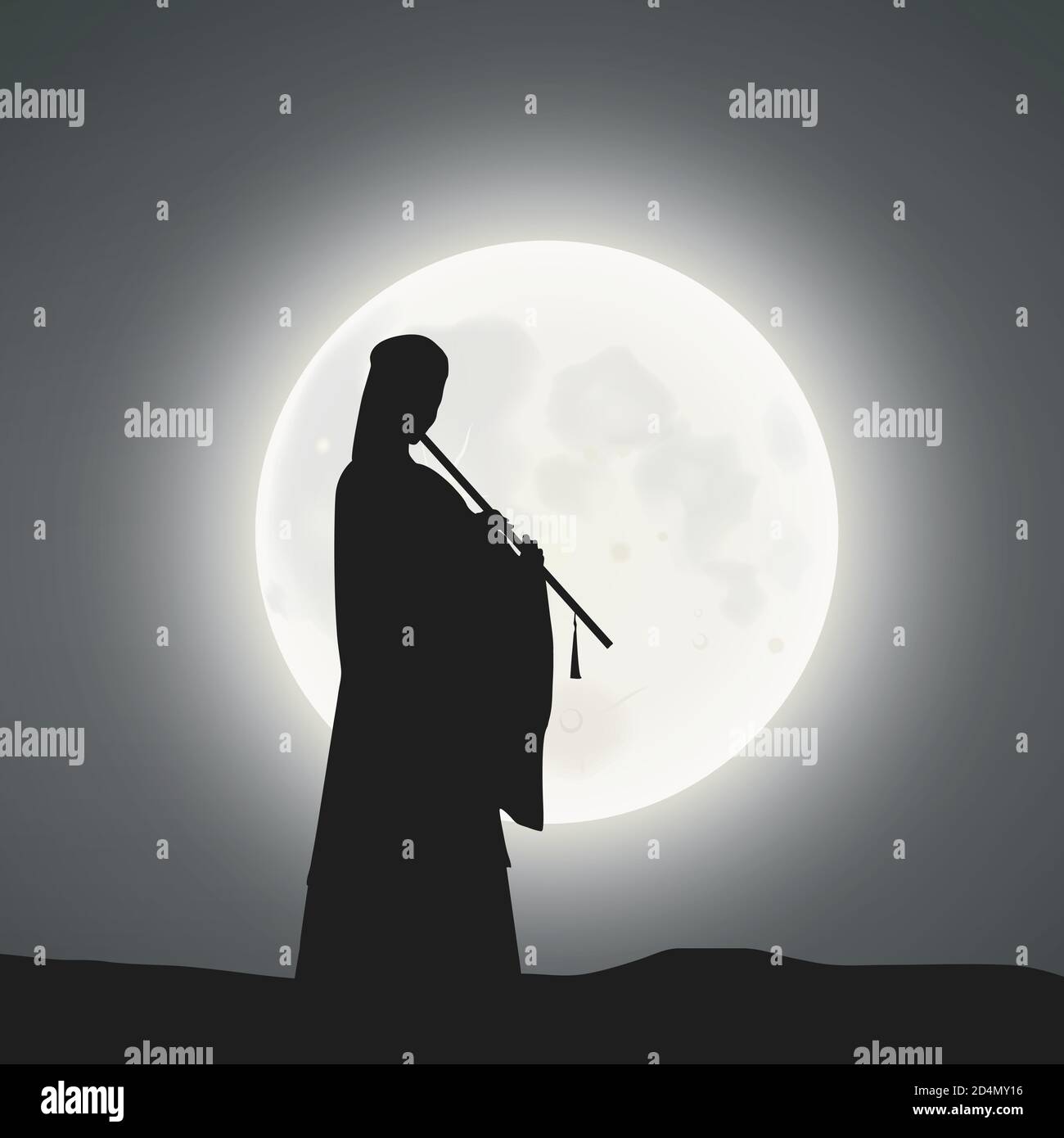 Moon music orchestra Stock Vector Images - Alamy