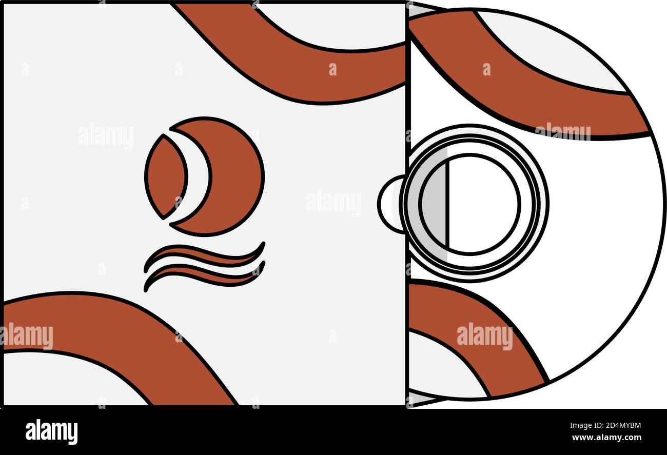 compact disk branding isolated icon vector illustration design Stock ...