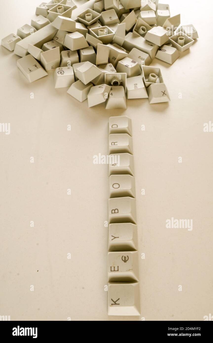 Alphabet numbers and some other keys Stock Photo - Alamy