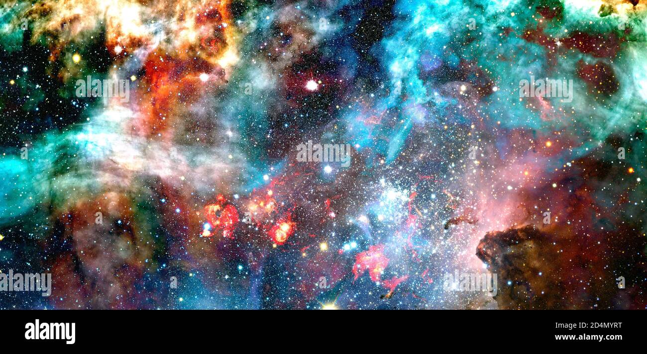 Outer space. Elements of this image furnished by NASA Stock Photo - Alamy