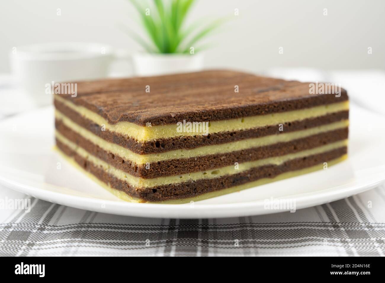 Traditional Sarawak Malaysia steamed layered cake Stock Photo - Alamy