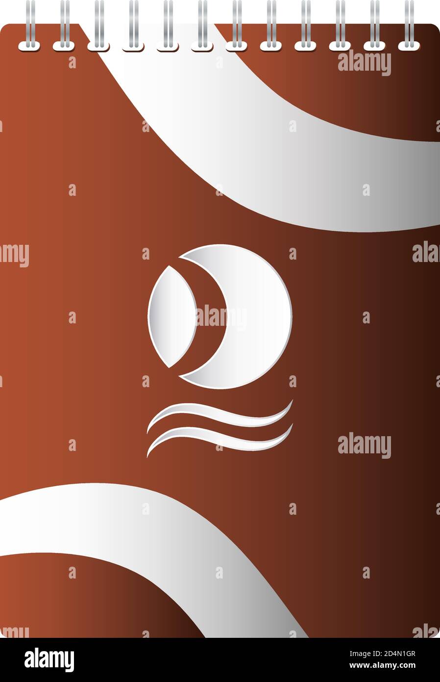 notebook branding supply isolated icon vector illustration design Stock ...