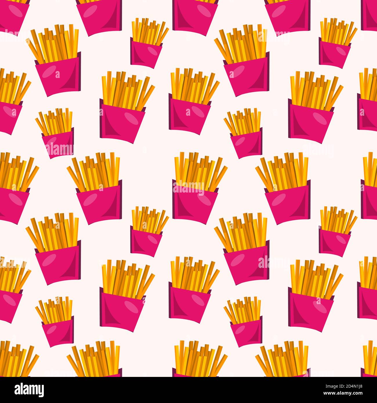 french fries seamless pattern vector illustration background Stock ...