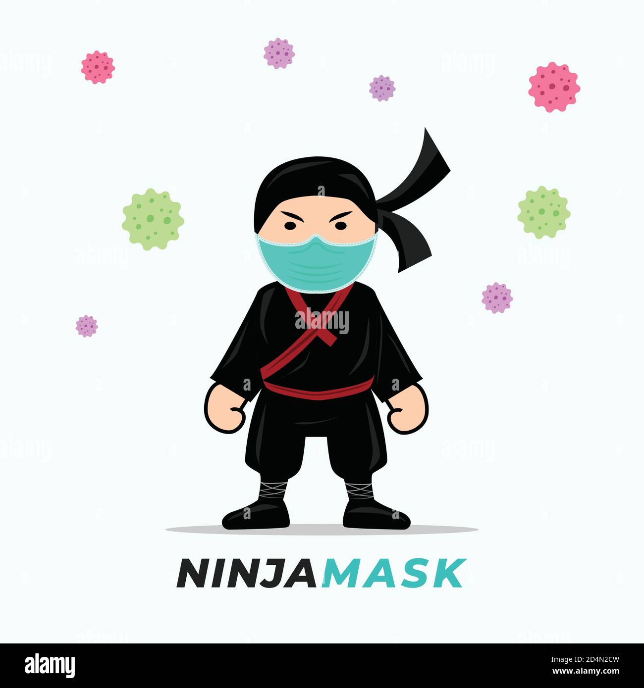 Ninja Mask - Ninja Wear Medical Mask Stock Vector Image & Art - Alamy