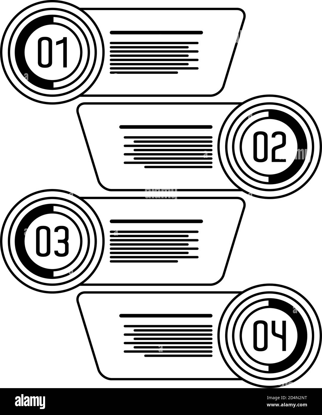 infographics statistics with numbers line style icon vector ...