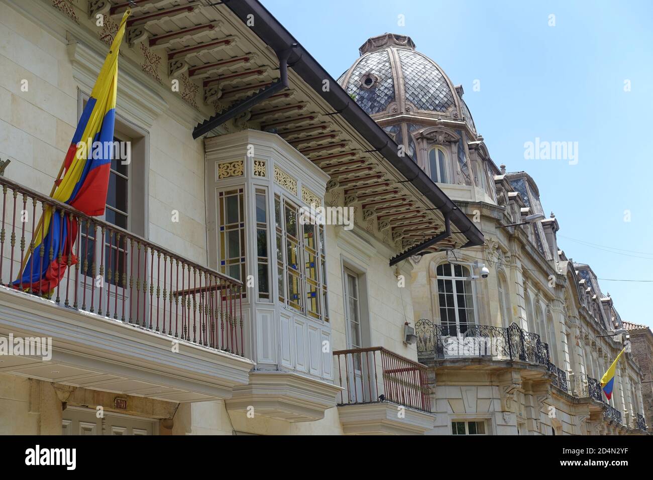 Colombia Bogota - Historic town colonial architecture Stock Photo - Alamy