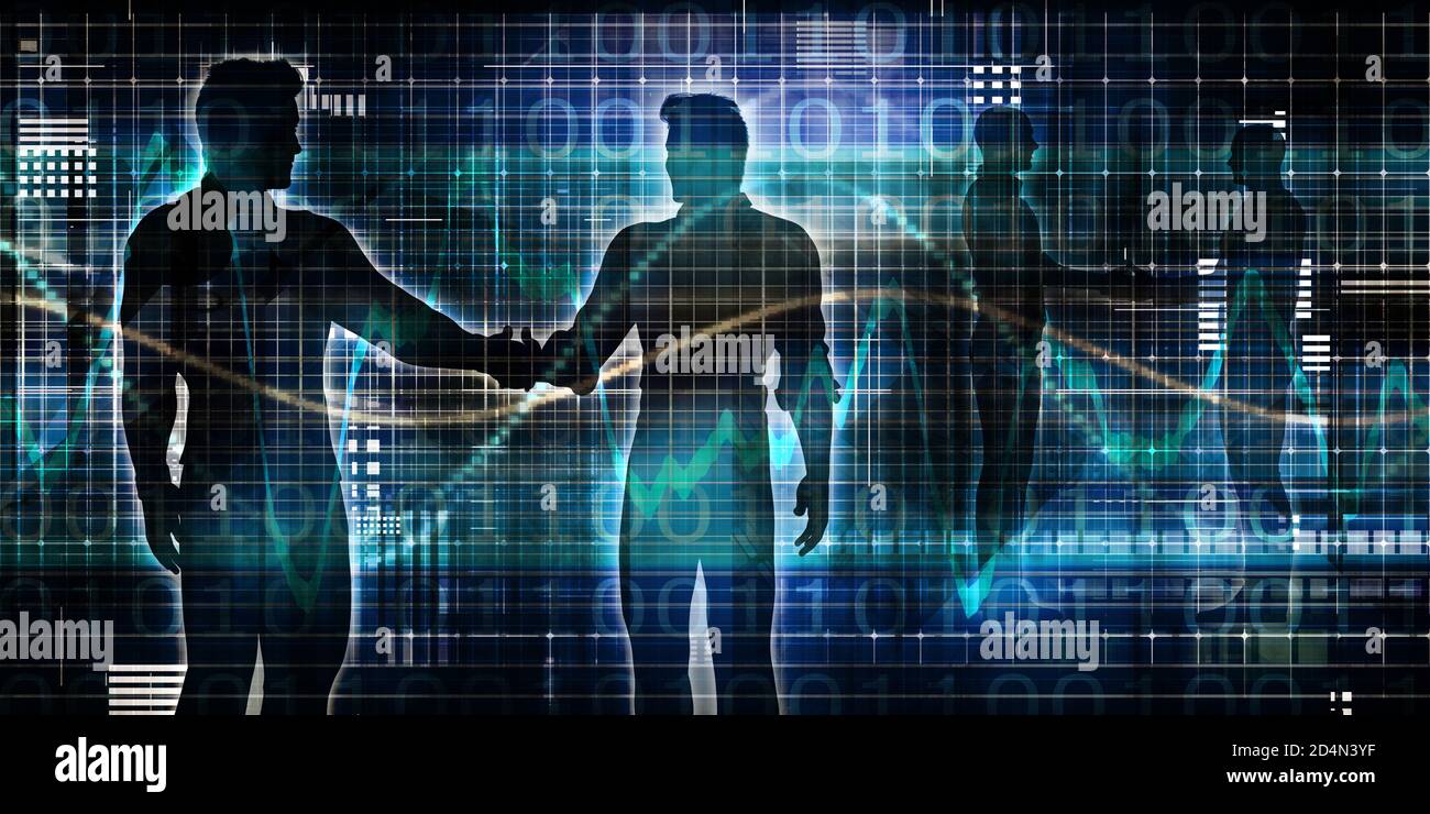 Business Handshake Abstract Background for Trust as Concept Stock Photo ...