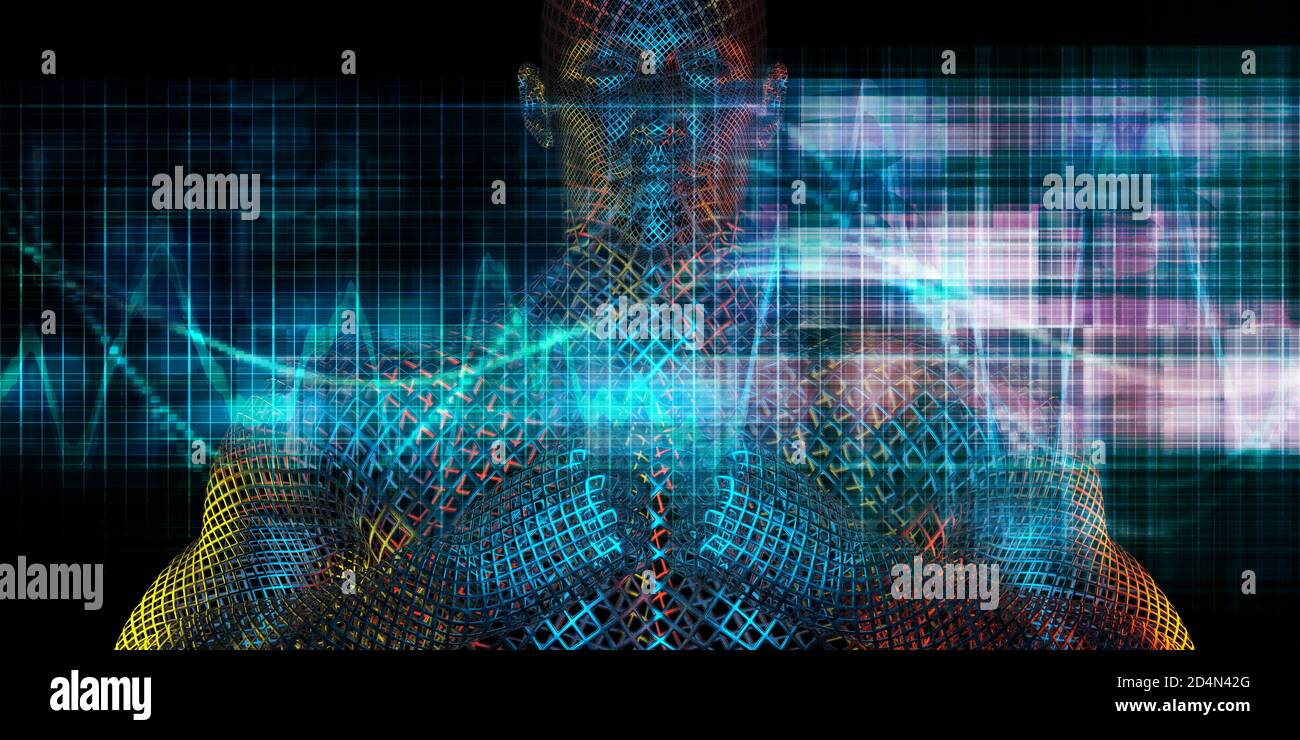 System Integration with Digital Platform Network Technology Stock Photo ...