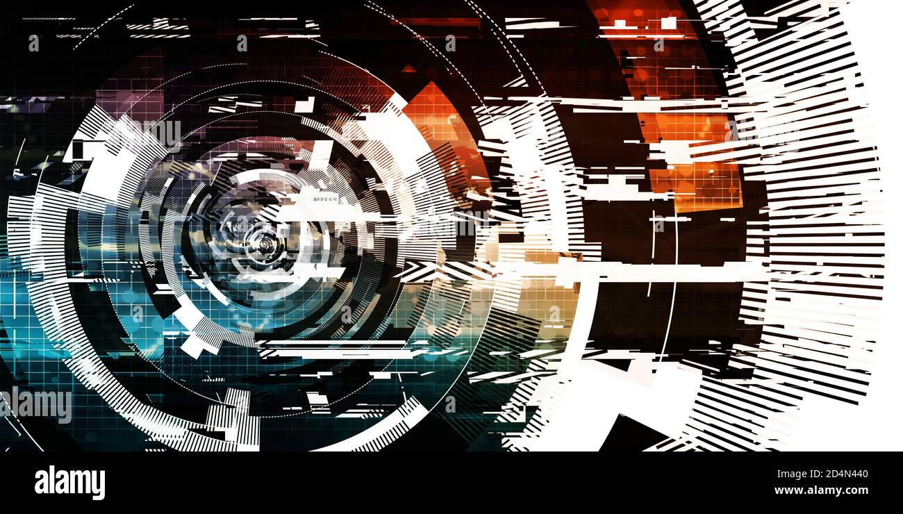 Modern Digital Economy on a Global Work Scale Stock Photo - Alamy