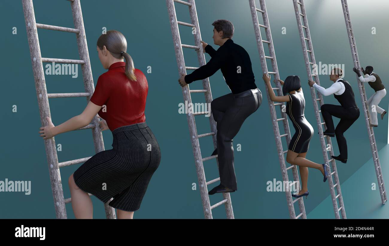 The Rat Race as a Competitive Endless Struggle Stock Photo - Alamy