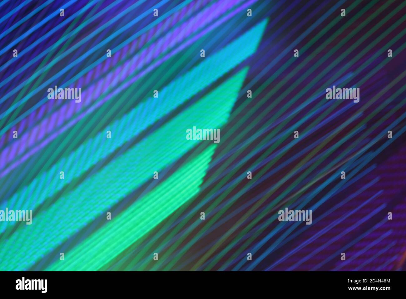 Abstract background with colorful lights in sliding and bending forms ...