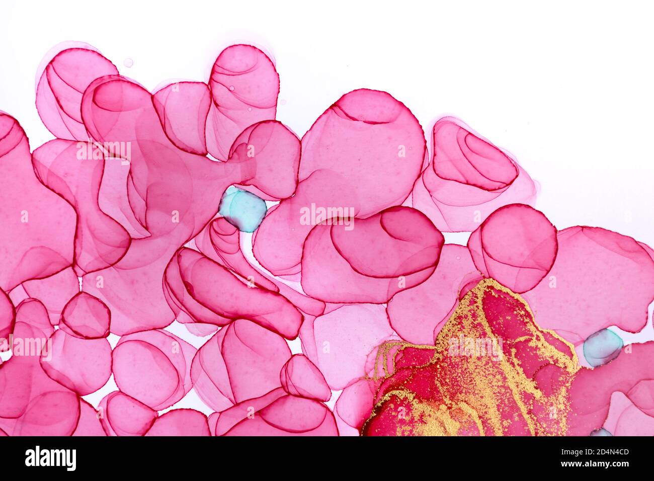 Green and pink pattern isolated on white background. Transparent ...