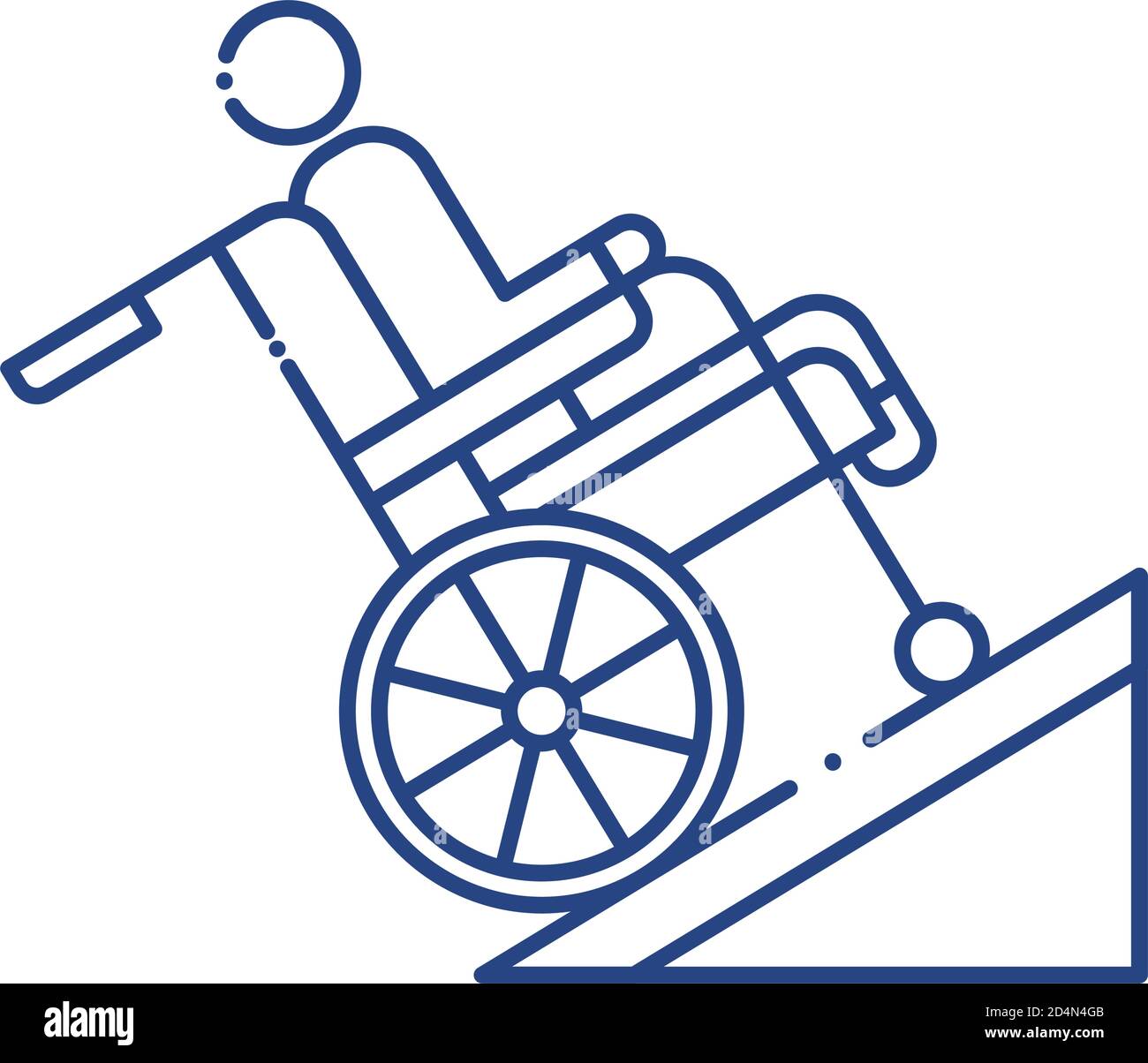 Wheelchair ramp Stock Vector Images - Alamy