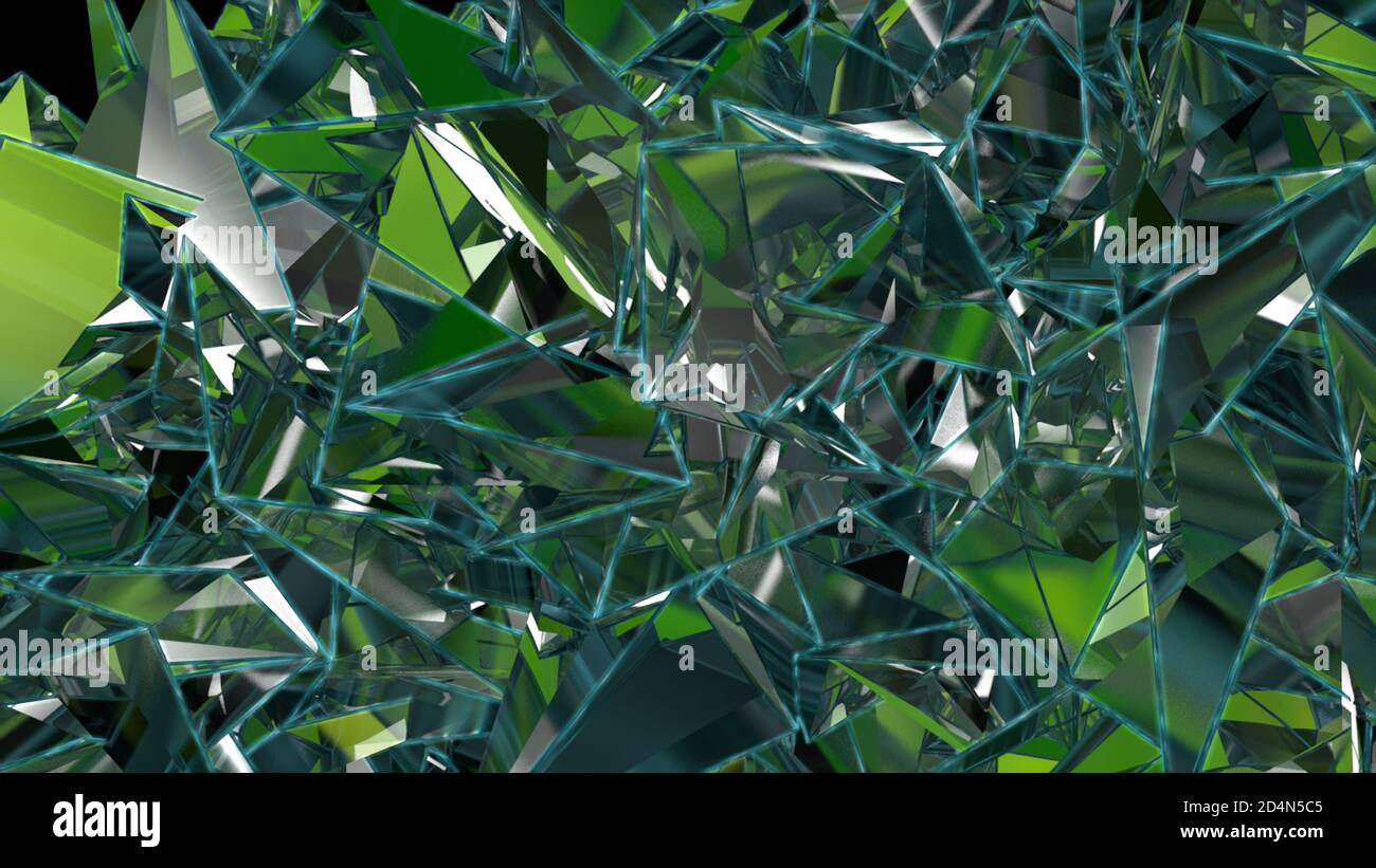 Green modern low poly background, 3D rendering Stock Photo - Alamy