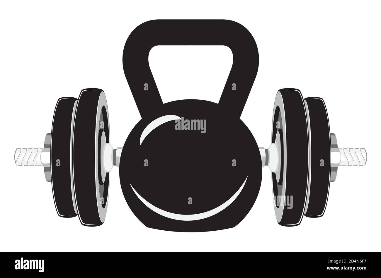Kettlebell design hi-res stock photography and images - Alamy